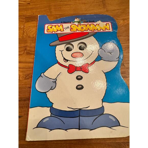 Vintage | Accents | Sam The Snowman Googly Eyes Christmas Board Book ...